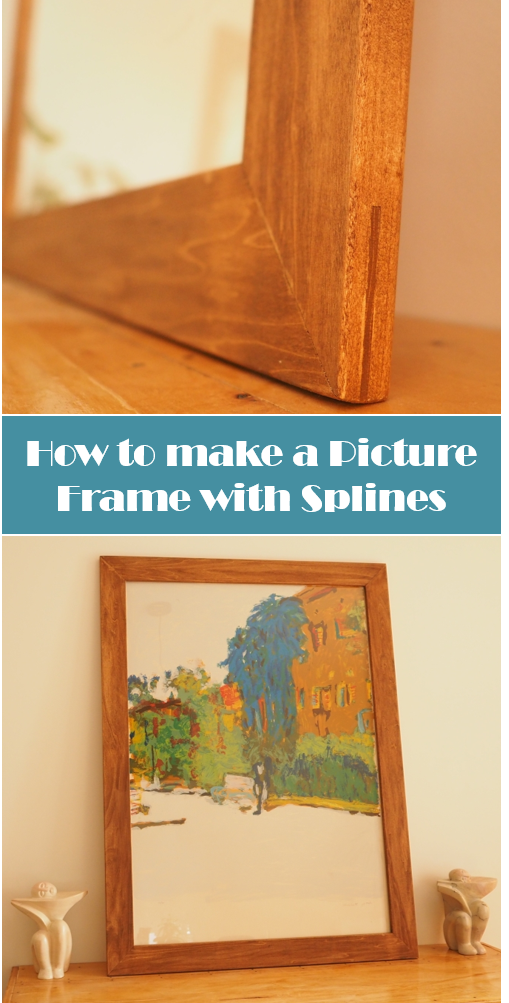 Make a picture frame with corner splines | DIY Montreal
