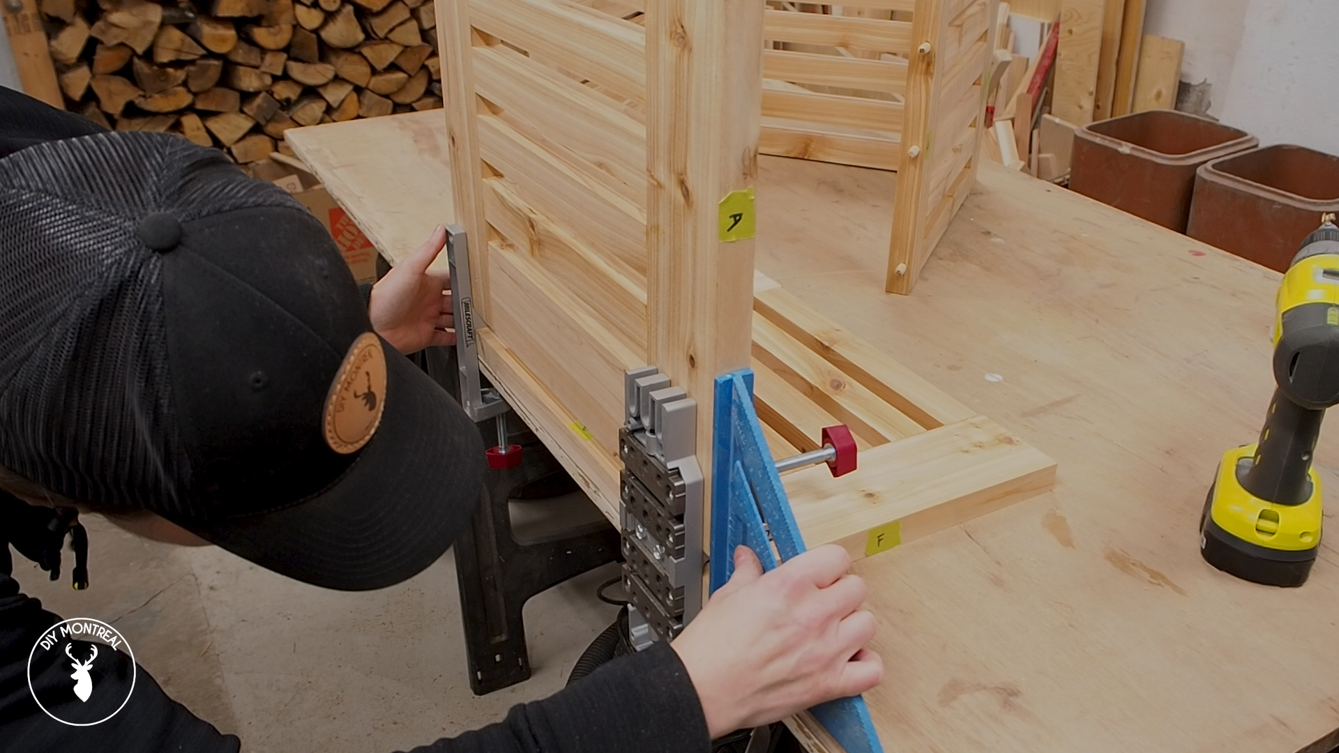 Slatted Cube Table - DIY Montreal