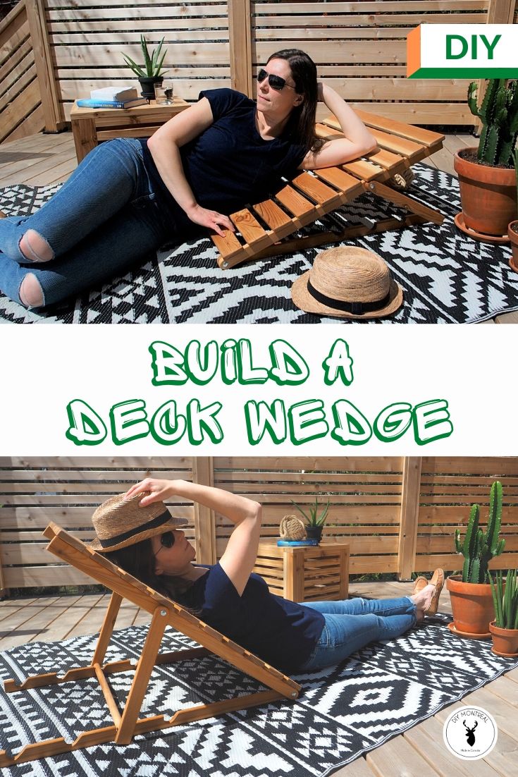 Build a Deck Sun Wedge | Foldable Outdoor Chaise Lounge | Patio Lounger ...