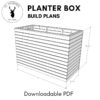 DIY slatted planter box / raised garden – DIY Montreal