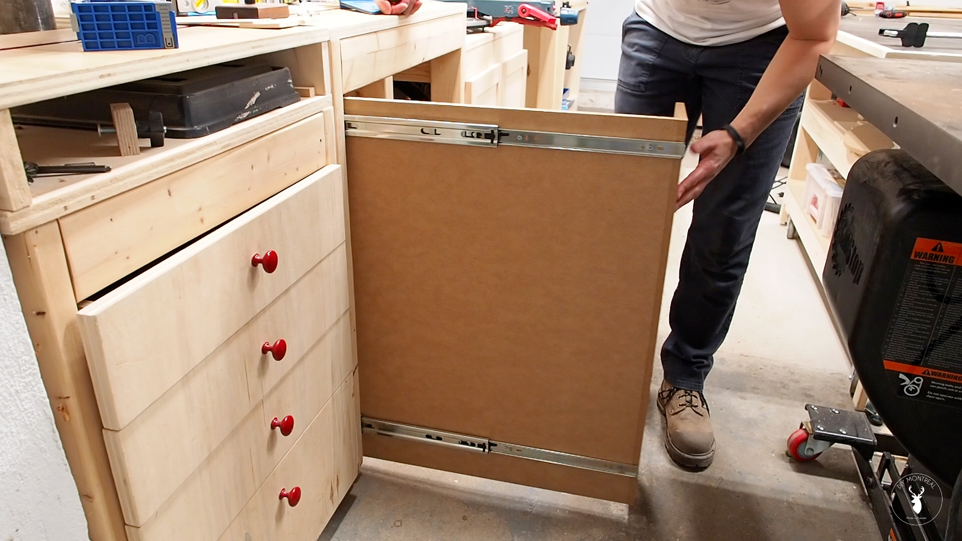 Miter Station Storage Upgrades – DIY Montreal