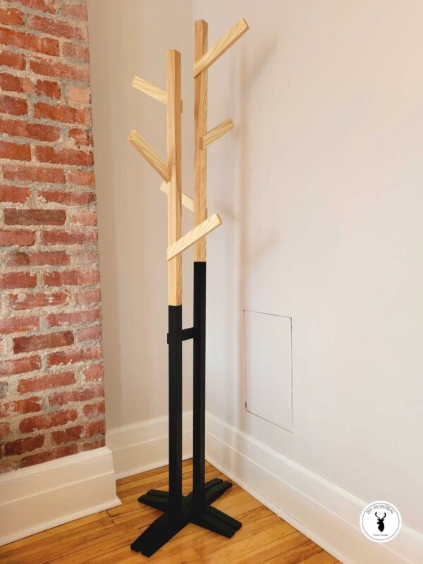 DIY Modern Free Standing Coat Rack - DIY Montreal