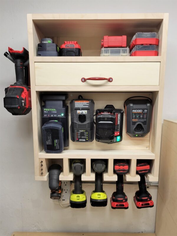Drill Storage and Charging Station - DIY Montreal