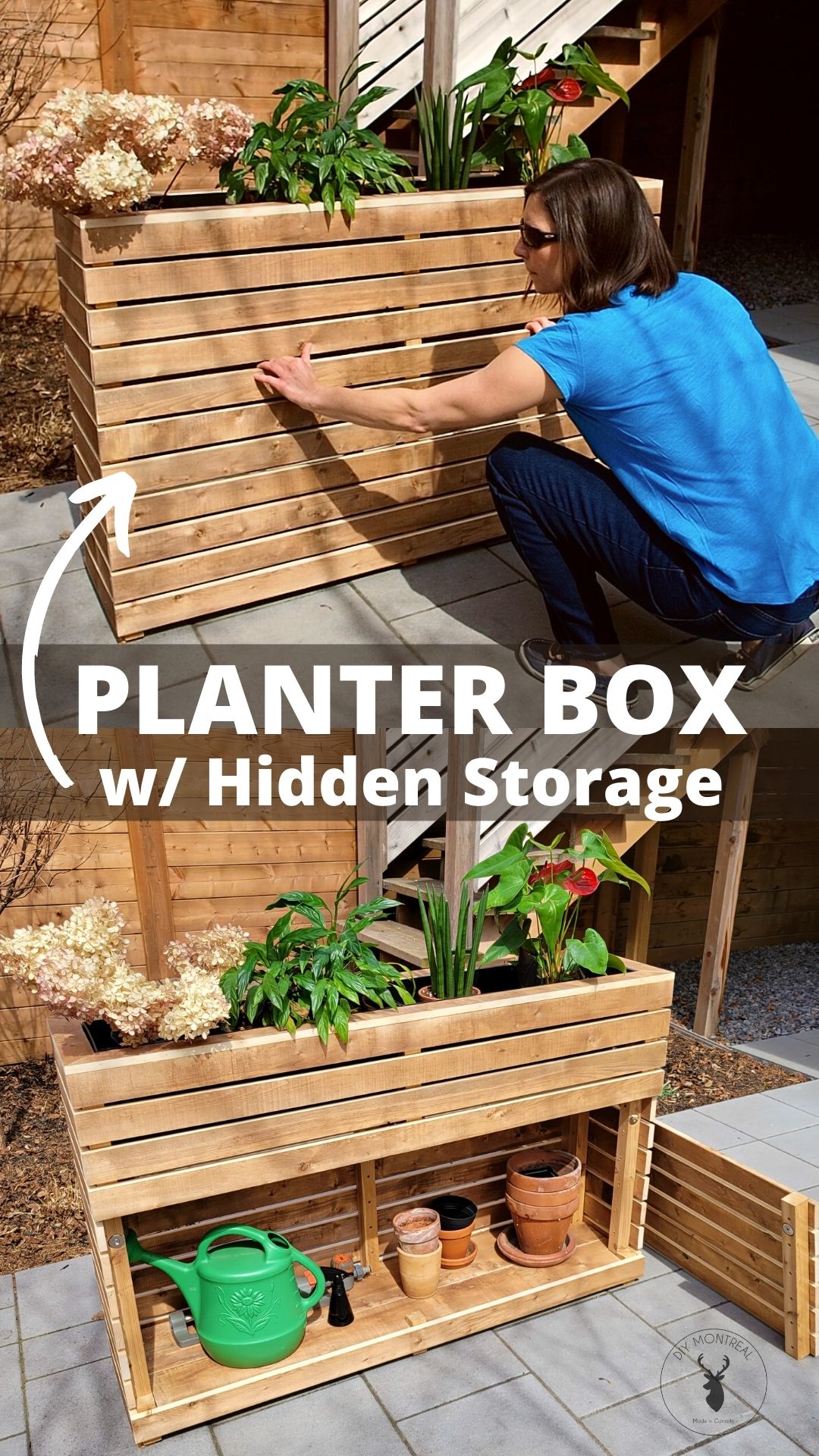 DIY Planter Box with Hidden Storage – DIY Montreal