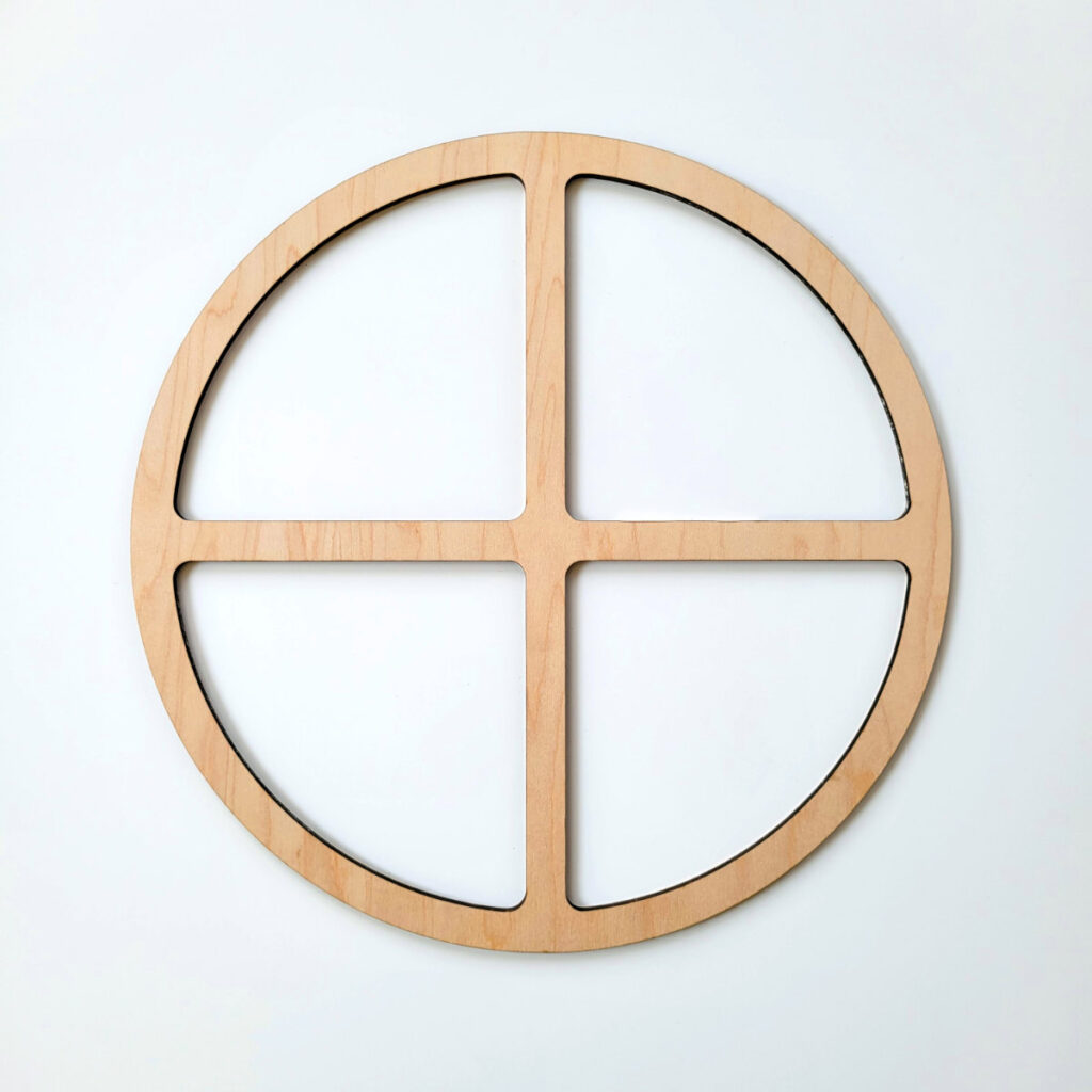 4 Compartment Round Serving Tray Router Template | DIY Montreal