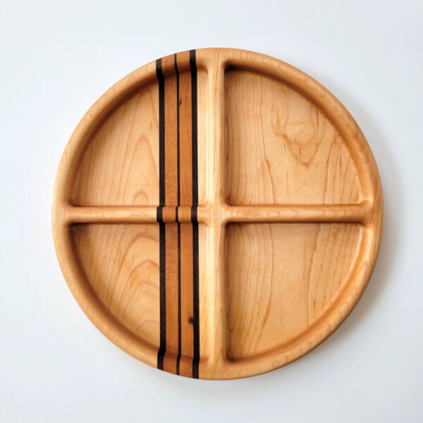 4 Compartment Round Serving Tray Router Template | DIY Montreal