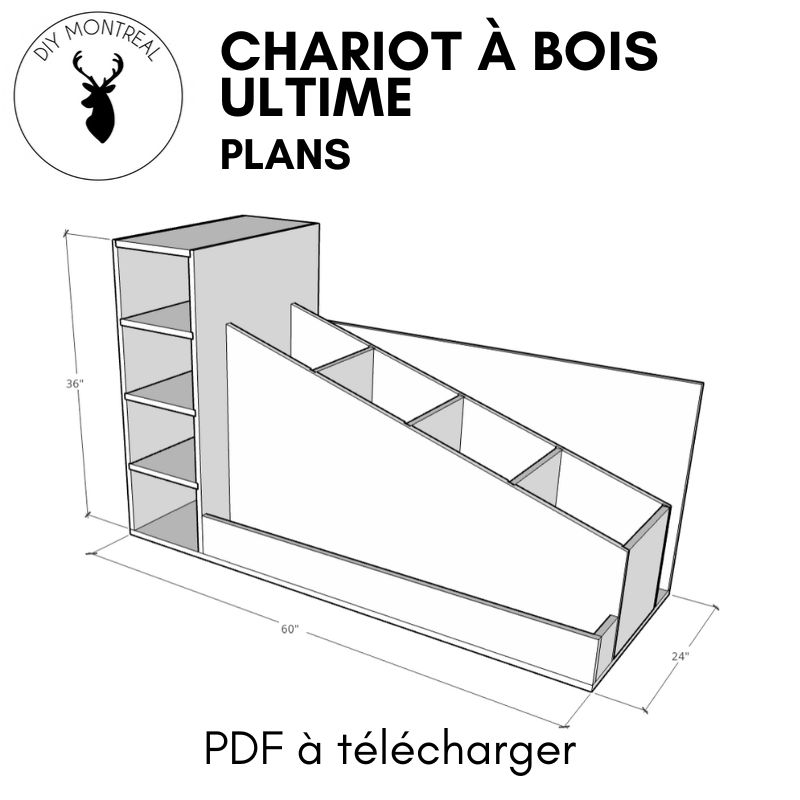 Chariot de rangement de bois ultime - Bricolage Montréal