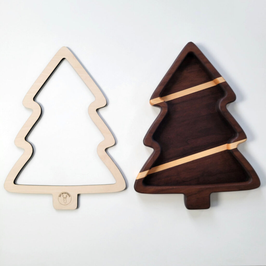 Christmas Tree Serving Tray Router Template | DIY Montreal