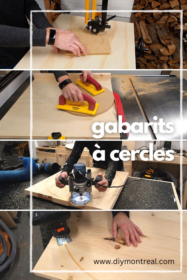 4 façons de découper des cercles dans le bois | Gabarits de découpe de ...