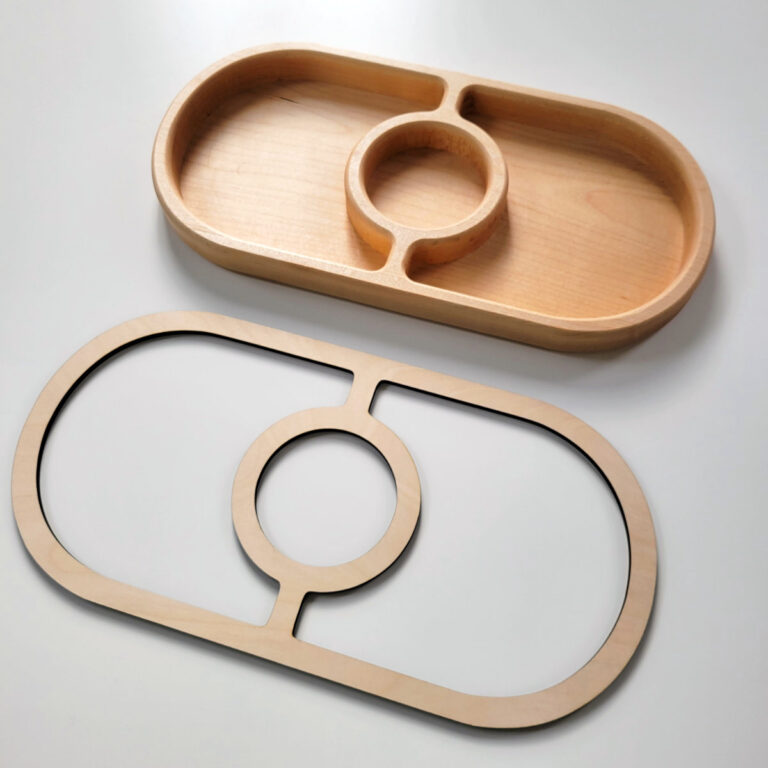 Oval 3-pocket Serving Tray Router Template - DIY Montreal