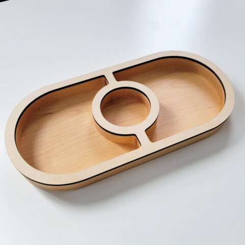 Oval 3-pocket Serving Tray Router Template - DIY Montreal