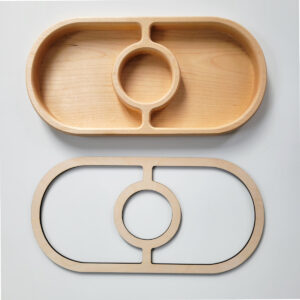 Oval 3-pocket Serving Tray Router Template – DIY Montreal
