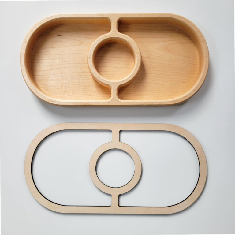 Oval 3-pocket Serving Tray Router Template | DIY Montreal