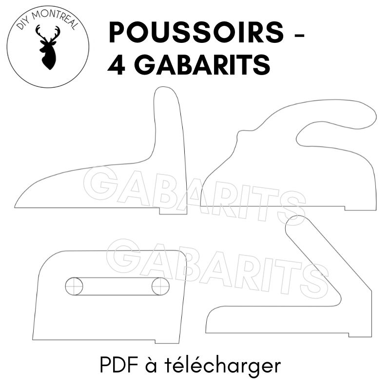 Bâtons de poussée | Modèles à imprimer | 4 modèles - Bricolage Montréal