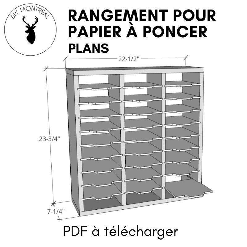 Plans d'armoire à rangement pour papier de verre – Bricolage Montréal
