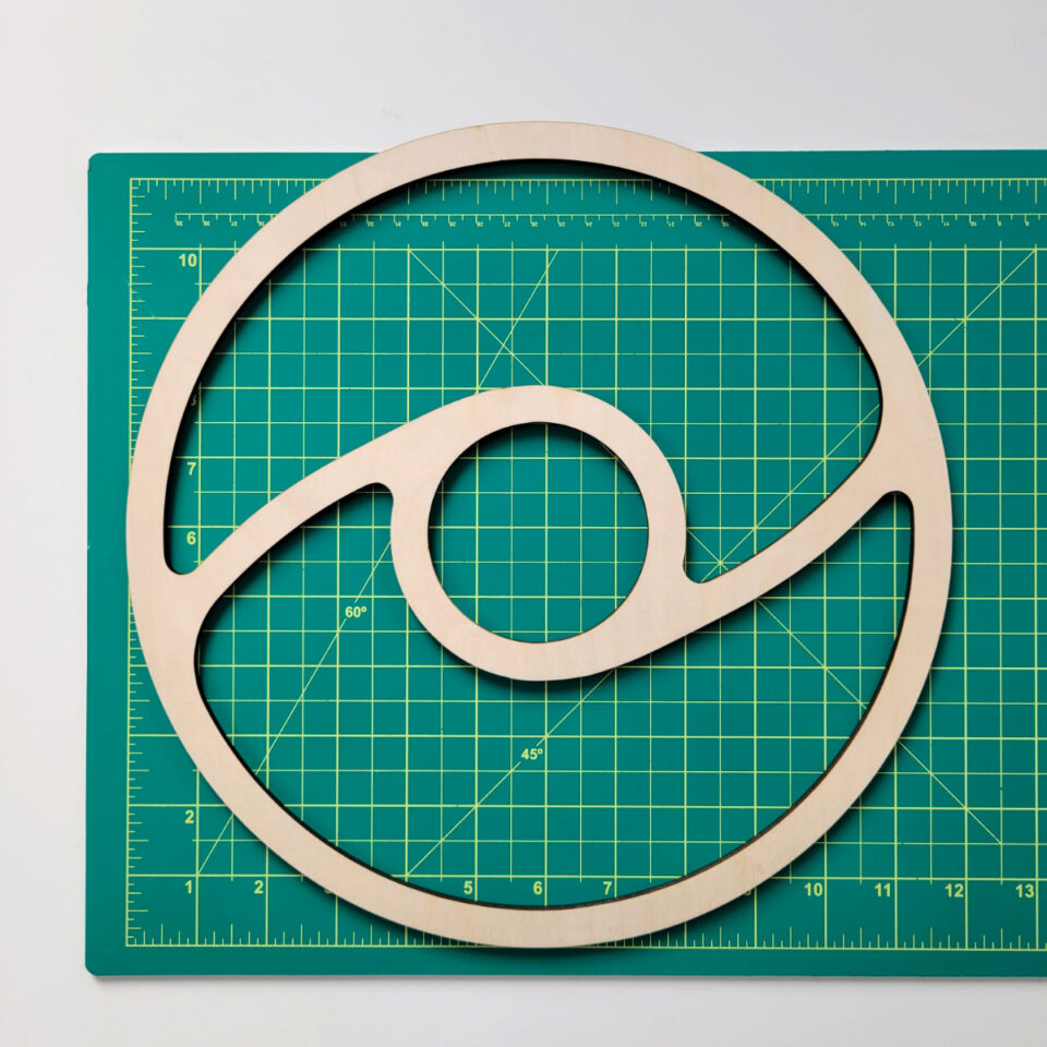 Round Swirl (2) Serving Tray Router Template | DIY Montreal