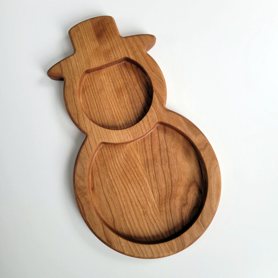 Snowman Holiday Serving Tray Router Template | DIY Montreal