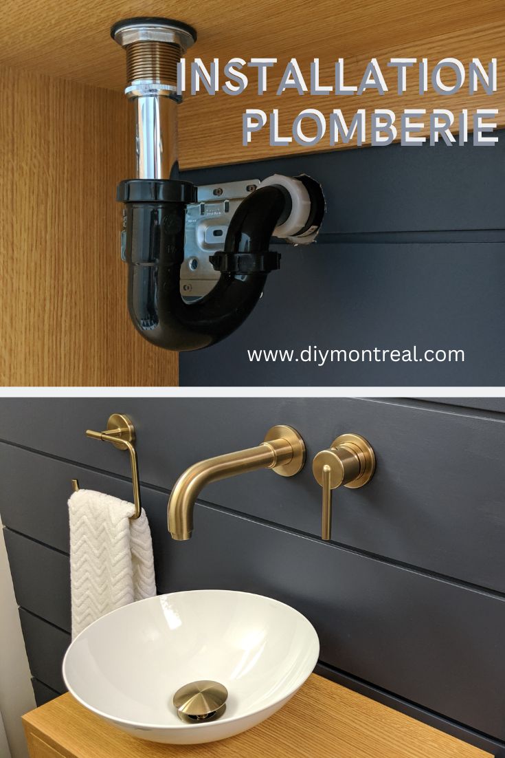 Installation De Plomberie Pour Lavabo De Salle De Bain Bricolage Montréal