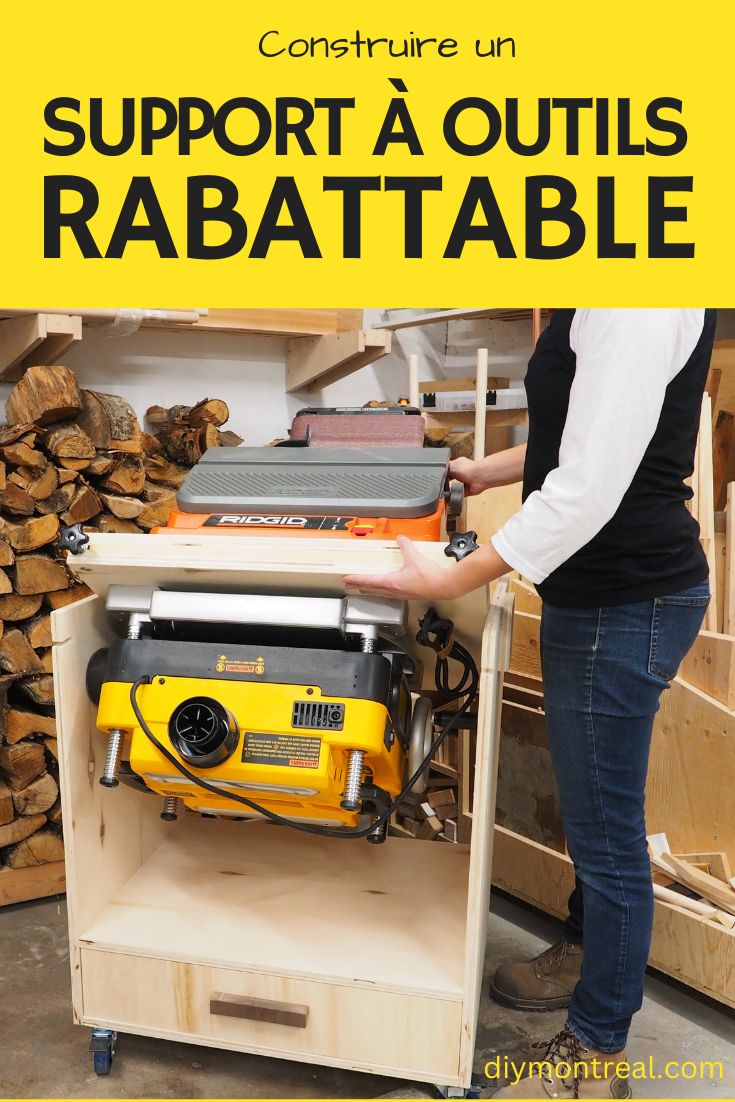 Support d'outils rabattable pour raboteuse/ponceuse – Bricolage Montréal