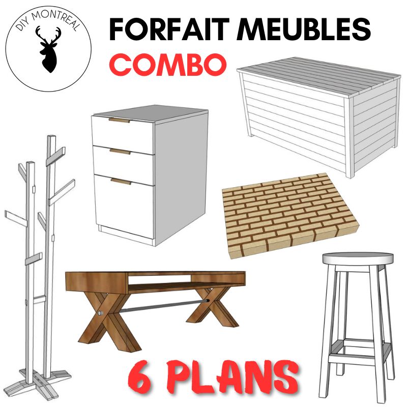 Offre groupée de plans de meubles | 6 Plans de construction | Atelier ...