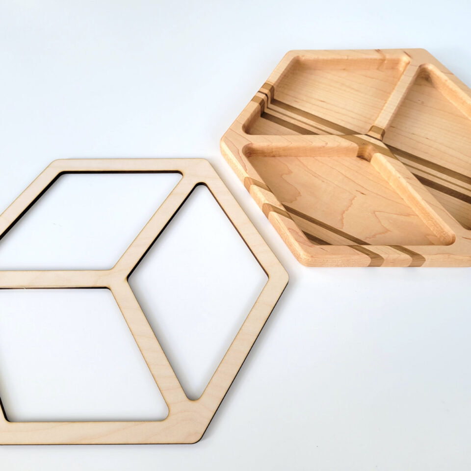 Hexagon 3D Cube Router Template | DIY Montreal