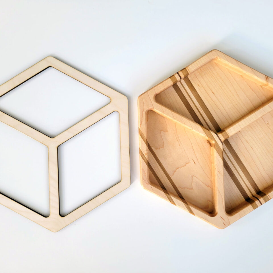 Hexagon 3D Cube Router Template | DIY Montreal
