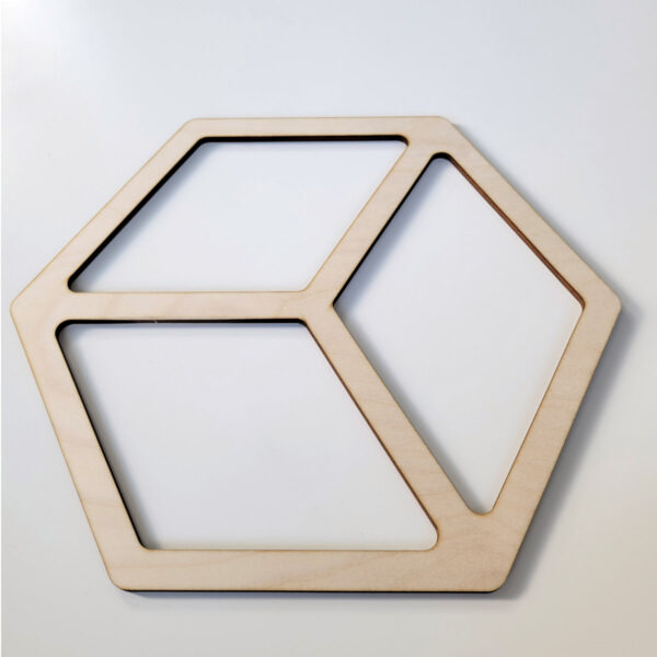 Hexagon 3D Cube Router Template – DIY Montreal
