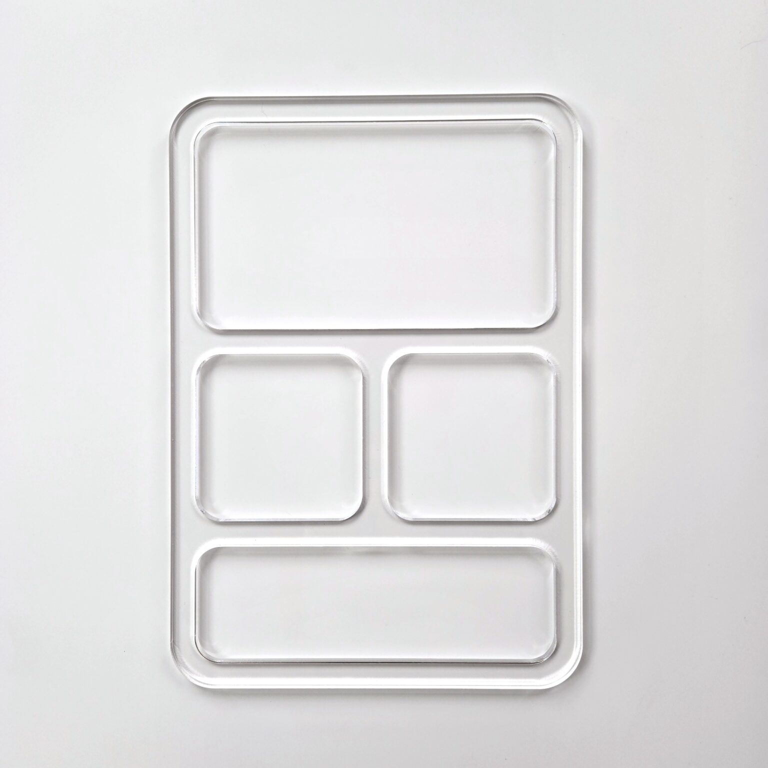 Valet Tray EDC | Rectangle 4-pocket | Acrylic Router Template – DIY ...