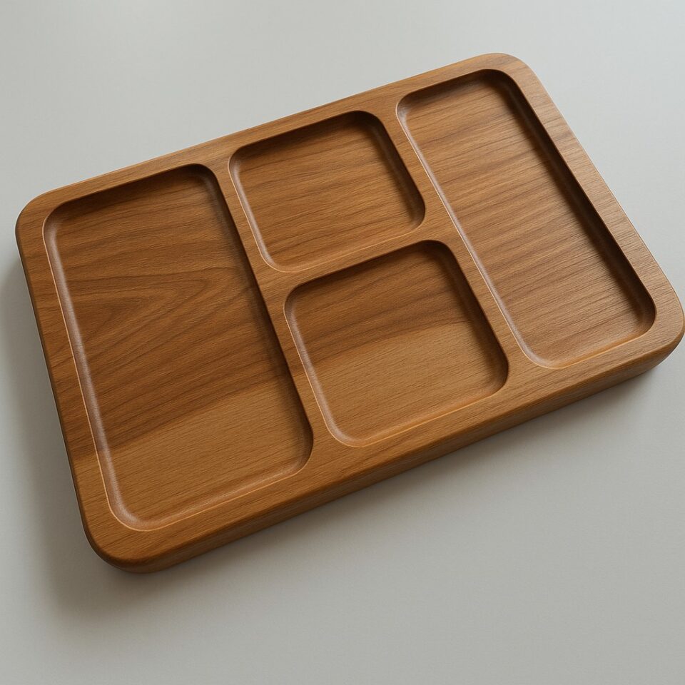 Valet Tray EDC | Rectangle 4-pocket | Acrylic Router Template – DIY ...