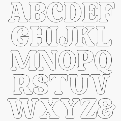Letter Router Templates | DIY Montreal